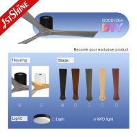 China Decorative 220V Energy Saving Ceiling Fan 3 Solid Wood Blades For Restaurant for sale