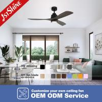 China Decorative Fancy Dc Motor Silent Remote Ceiling Fan Led Light CE SAA for sale