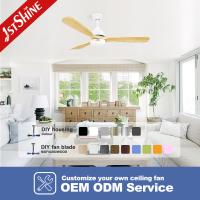 China OEM Dimmable LED Ceiling Fan Energy Saving 220V DC Copper Motor for sale