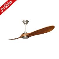 China 6 Speeds Low Noise DC Motor Ceiling Fan With 2 Solid Wood Blades for sale