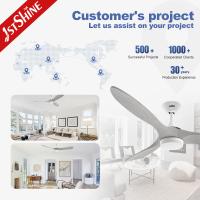 China Decorative Led Ceiling Fan Suppliers Dc Motor 6 Speed High Speed Chandelier With Fan for sale