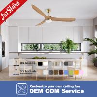 China Supplier Fan Ceiling 220v High Speed Black Modern Bldc Motor Wood Led Ceiling Fan Light for sale