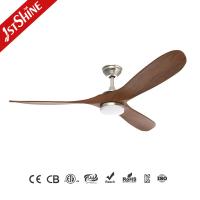 China Europe Style Wooden LED Ceiling Fan With Dimmable Light 220v For Decorative for sale