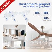 China Europe Style Wooden LED Ceiling Fan With Dimmable Light 220v For Decorative for sale