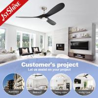 China 220v Modern Wood Ceiling Fan With Light Chandelier For Bedroom for sale