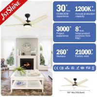 China Farmhouse Ceiling Fans with Lights , Remote Control Indoor Outdoor Ceiling Fans for sale