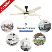 China Farmhouse Ceiling Fans with Lights , Remote Control Indoor Outdoor Ceiling Fans for sale