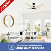 China Farmhouse Ceiling Fans with Lights , Remote Control Indoor Outdoor Ceiling Fans for sale