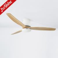 China Led Fan Light With 3 Solid Wood Blade,Quite Dc Motor Kitchen Low Profile for sale