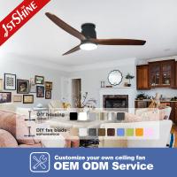 China Ceiling Fan With Light And Remote Control,Energy Saving 3 Color Led Light Living Room for sale