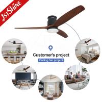 China Ceiling Fan With Light And Remote Control,Energy Saving 3 Color Led Light Living Room for sale