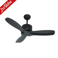 China Power Saving Decorative ROHS Ceiling Lamp With Fan 3 Solid Wood Blades for sale