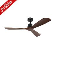 China 52 Inch Decorative Wooden Ceiling Fan With 5 Speed Remote Control for sale