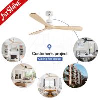China 6 Speeds Choice Decorative Ceiling Fan With Remote Control and Durable Solid Wood Blades for sale