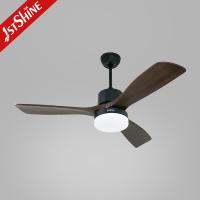 China CCC Energy Saving Black Low Profile Bedroom Ceiling Fan Led Light Time Set for sale
