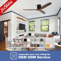 China 220V 60w Home Decoration Ceiling Fan With Remote Control AC Motor for sale