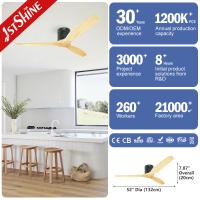 China Flush Mount Decorative Ceiling Fan With DC Motor Inverter 5 Speed for sale