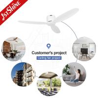 China Simplicity 3 Blades Solid Wood App Control Ceiling Fan With 35W Pure Copper Dc Motor for sale
