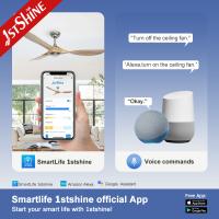 China ETL 3 Solid Wood Blades Ceiling Ventilation Fan With Remote Control for sale