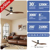 China New Arrival DC Motor 3 Solid Blades Decorative Led Ceiling Fan With Light for sale