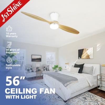 China DC Motor 56 Inch Solid Wood Ceiling Fan Decorative Remote Control for sale