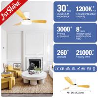 China Low Noise 48 Inch Color Changing Ceiling Fans With Lights And Remote Control for sale