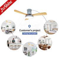 China Low Noise 48 Inch Color Changing Ceiling Fans With Lights And Remote Control for sale