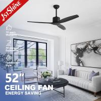 China Sleek and Stylish Solid Wood Ceiling Fan Powered by DC Motor with Remote Control for sale