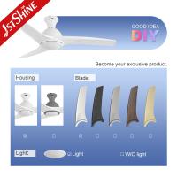 China CE Decorative Energy Saving Flush Mount Ceiling Fan With LED Light Remote Control for sale