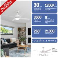China 52 Inches LED Ceiling Fan With Light And Smart App Control For Cooling And Lighting for sale