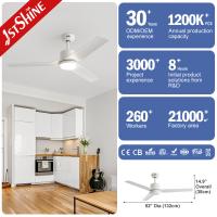 China Cooling and Lighting Solution Dimmable LED Ceiling Fan with Remote Control Lower Noise for sale