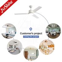 China Cooling and Lighting Solution Dimmable LED Ceiling Fan with Remote Control Lower Noise for sale