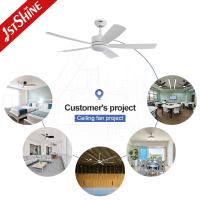 China Living Room 52 Inch Large Air Flow LED Ceiling Fan ABS Blade Body LED Lamp for sale