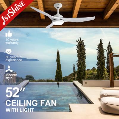 China 6 Speed Choice 52 Inches LED Ceiling Fan with Light and Remote Control ABS Blade for sale