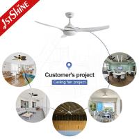 China 6 Speed Choice 52 Inches LED Ceiling Fan with Light and Remote Control ABS Blade for sale