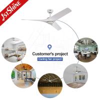 China ABS Blade 52 Inches LED Ceiling Fan With Light And Remote Control For Cooling And Lighting for sale