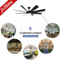 China 8 Blades Dimmable LED Ceiling Fan with Remote Control Lower Noise for sale