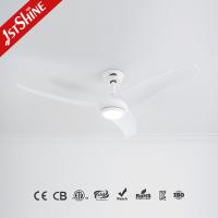 China White Modern ABS Quiet Ceiling Fan , DC LED Ceiling Fan With Remote Control for sale