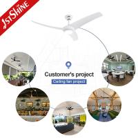China White Modern ABS Quiet Ceiling Fan , DC LED Ceiling Fan With Remote Control for sale