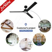 China 220V 240V 50HZ Plastic Ceiling Fan With Lights 37.6W DC Motor 6 Speed for sale