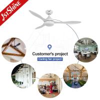 China 52 Inch OEM Energy-Saving Dimmable LED Ceiling Fan with Remote Control in Mulit Colors for sale