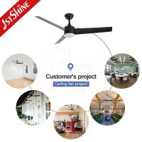 China 110-240V Save Energy Plastic Ceiling Fan With Lights 6 Speed DC Motor for sale