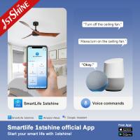 China 6 Speeds Remote Control Plastic Decorative Ceiling Fan Without Light for sale