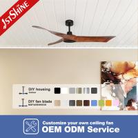 China 6 Speeds Remote Control Plastic Decorative Ceiling Fan Without Light for sale