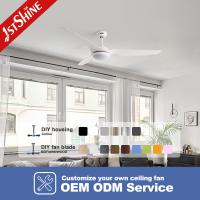 China 52 Inches Smart App Control Wifi Ceiling Fan With Light And Remote Control For Bedroom for sale