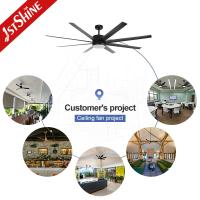 China 72 Inches LED Ceiling Fan with 6 Speed Reversible DC Motor and Remote App Control for sale
