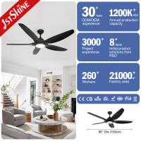 China 60inch Low Noise Ceiling Fan 38W With 6 Speed Choice Remote Control for sale