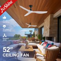 China 52 Inch Plastic Ceiling Fan with 6 Speed Choice and Smart Remote Control for DC Power Source for sale