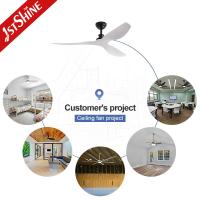 China 52 Inch Plastic Ceiling Fan with 6 Speed Choice and Smart Remote Control for DC Power Source for sale