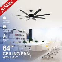 China 6 Speed Reversible DC Motor Ceiling Fans With Lights And Remote 64 Inch for sale